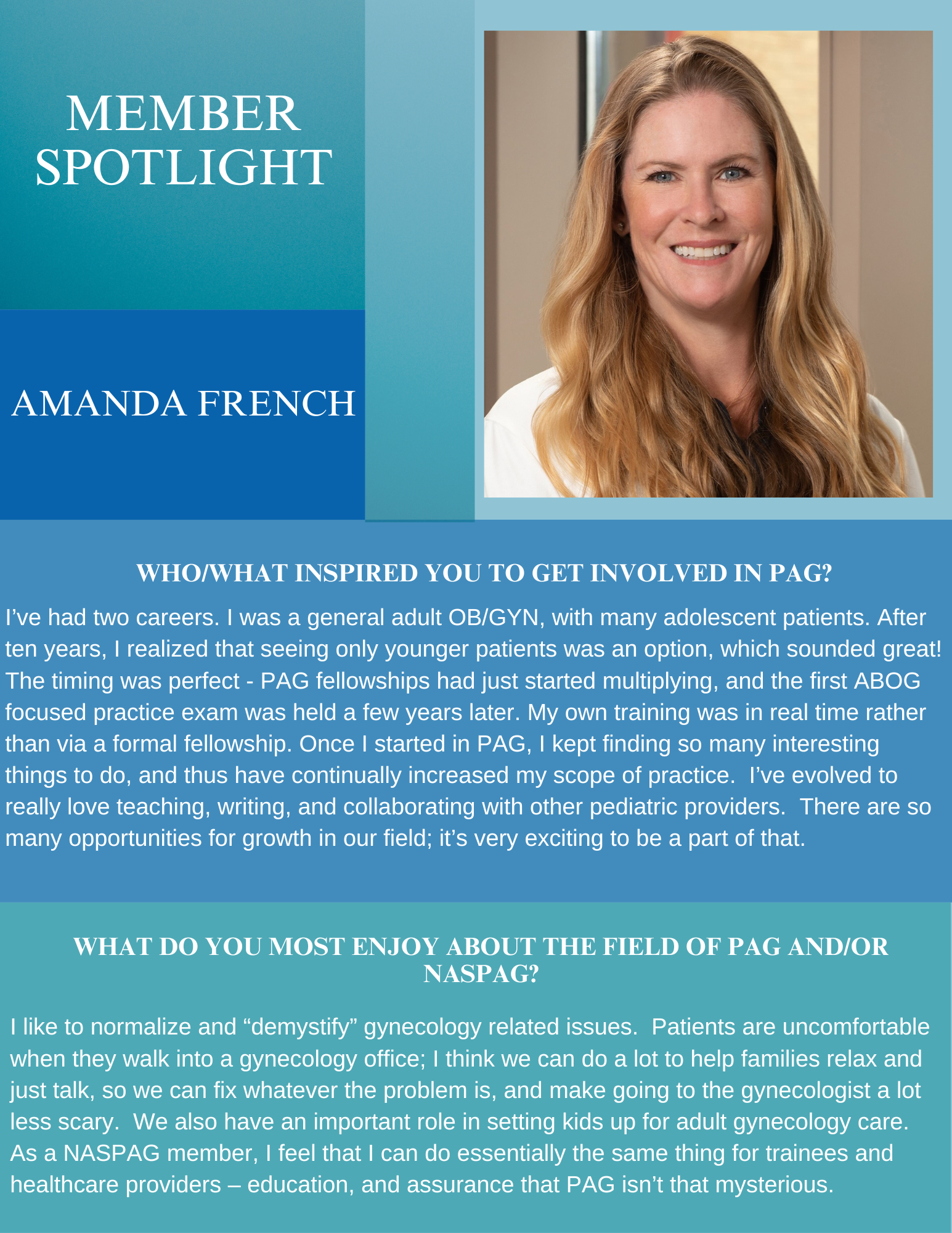 Member Spotlight - Amanda French